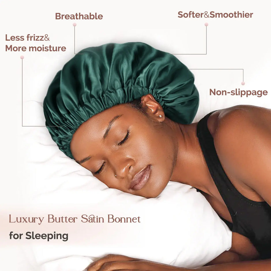 yanibest Satin Bonnet – Butter-Satin™ Double-Layer Adjustable Fit